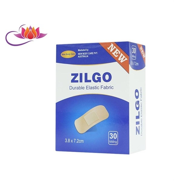 Băng Cá Nhân Zilgo Bảng Lớn(38x72cm)(Hộp/ 30 miếng)